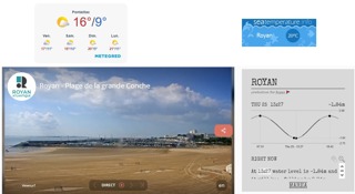 Webcams Royan – Plages en direct, météo, marées et température de l’eau